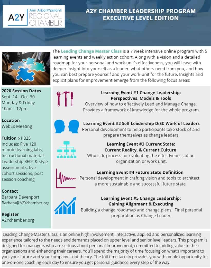 executive leadership course | A2Y Chamber